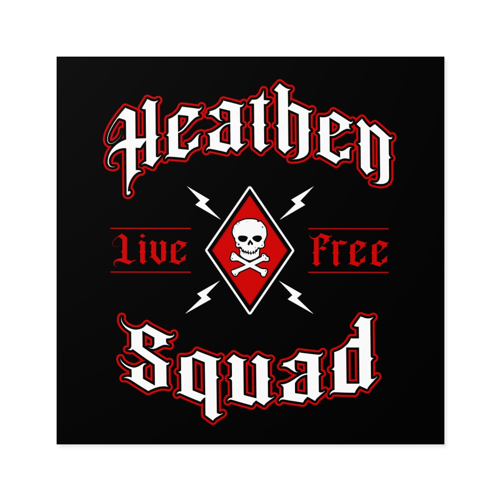 Live Free Sticker - Heathen Squad