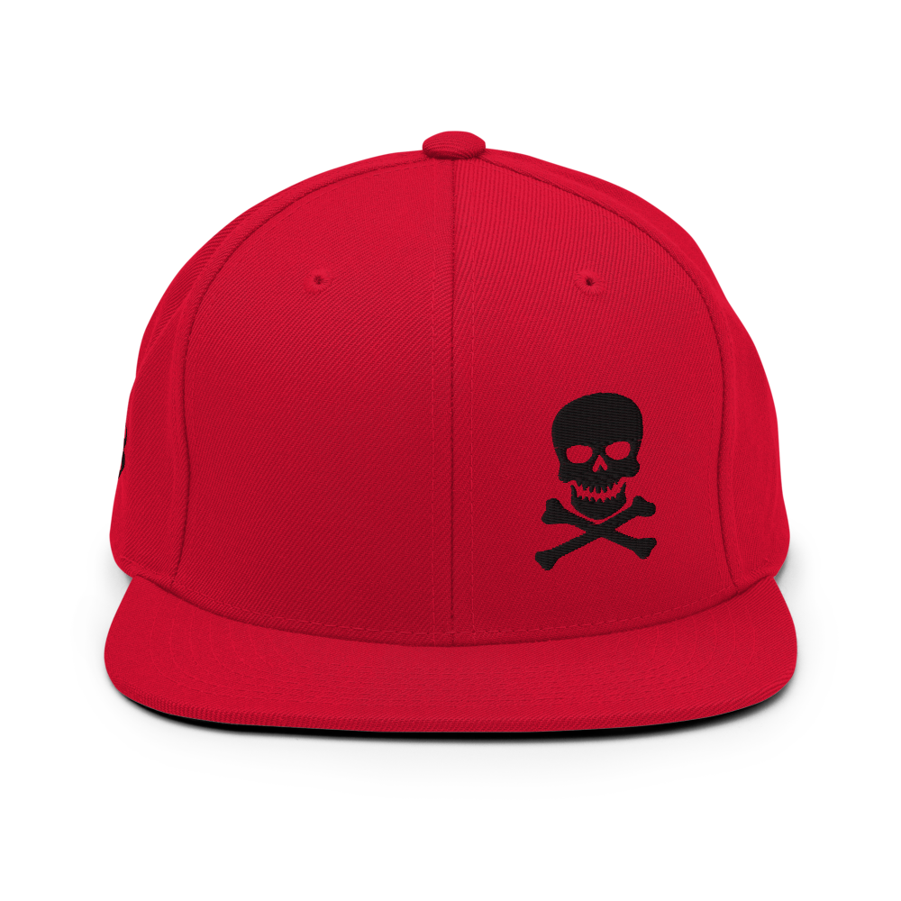 Skull Red Snapback - Heathen Squad